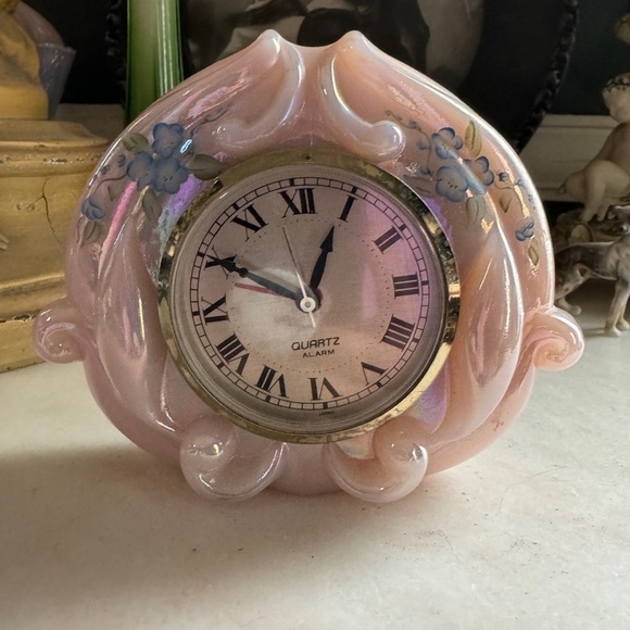 Fenton | Accents | Fenton Hand Painted Table Clock Read Description ...